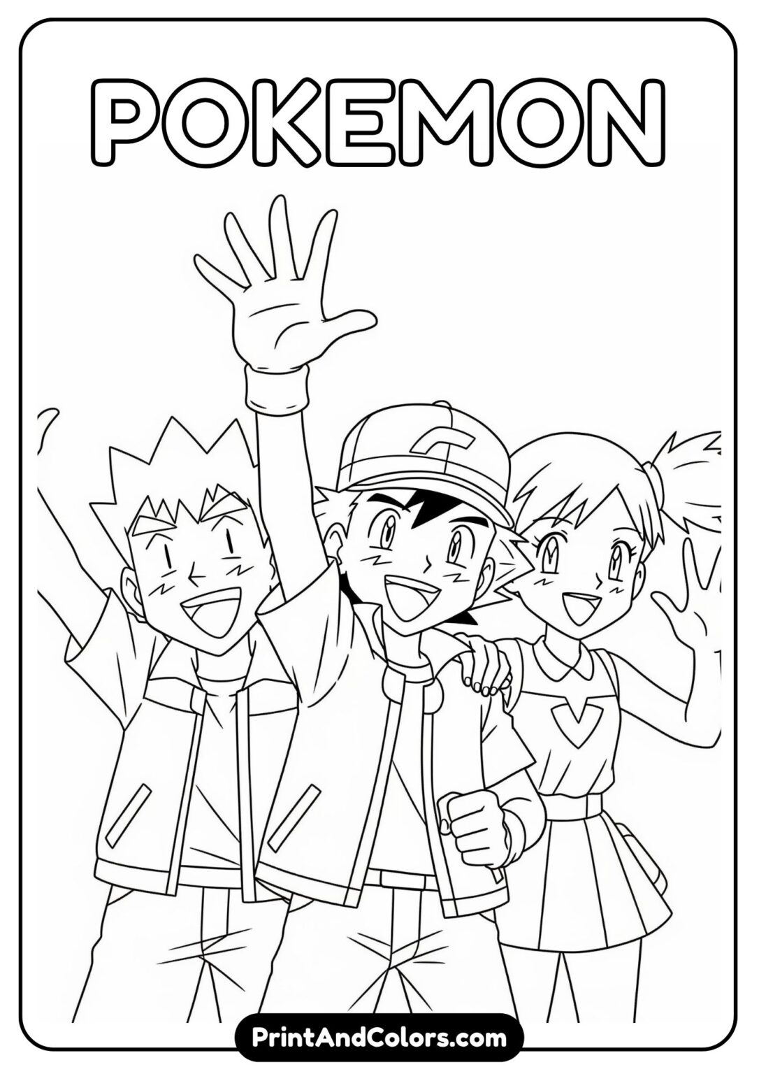 Free Pokémon Coloring Pages – Print & Color Your Favorites
