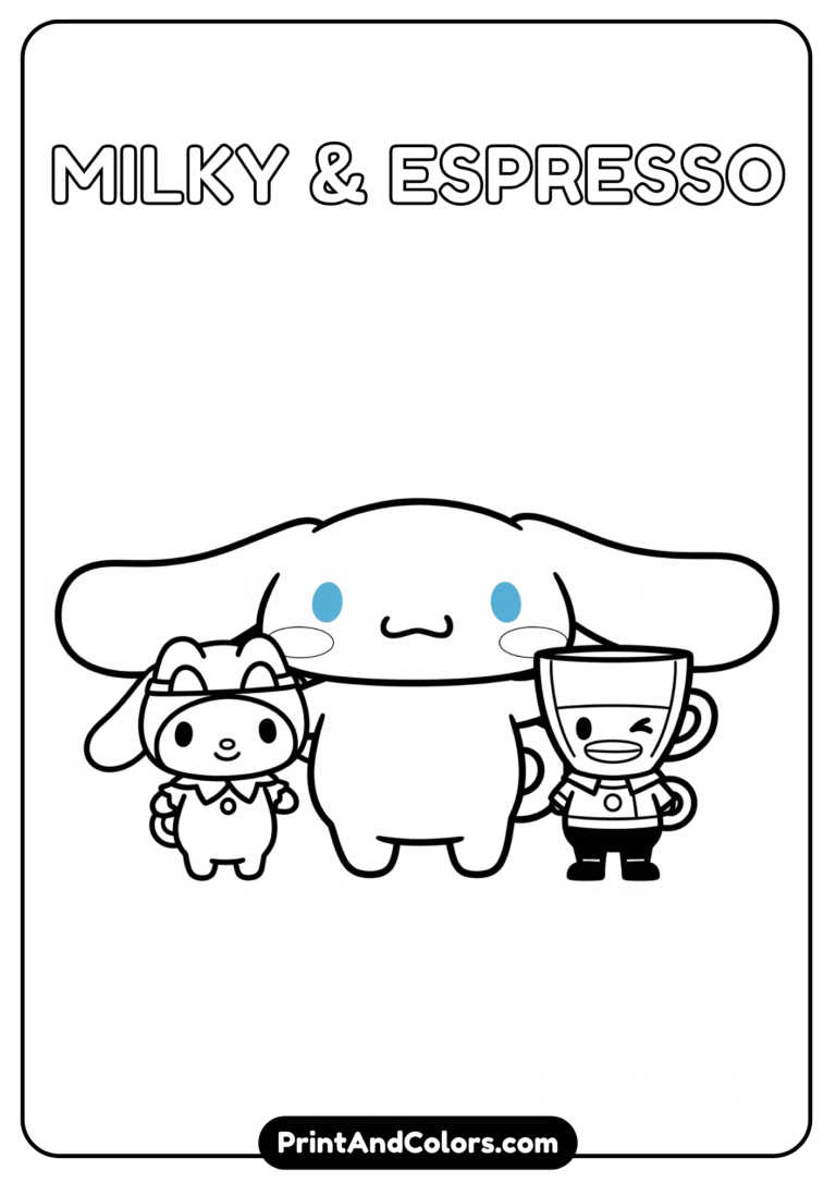 Free Cinnamoroll Coloring Pages – Cute Printable Designs