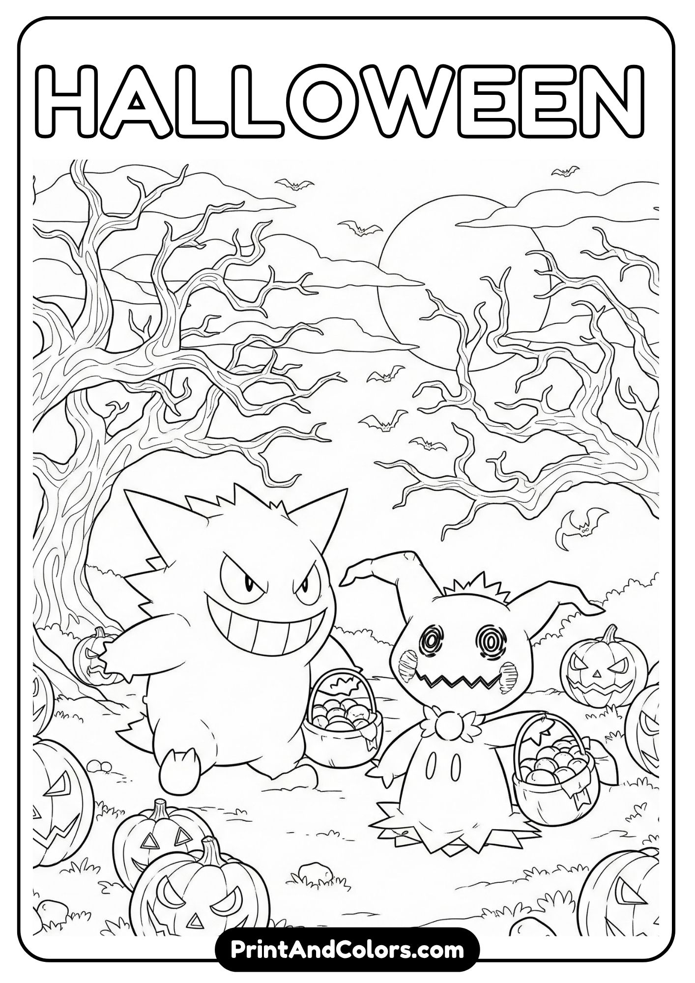 Free Pokémon Coloring Pages – Print & Color Your Favorites