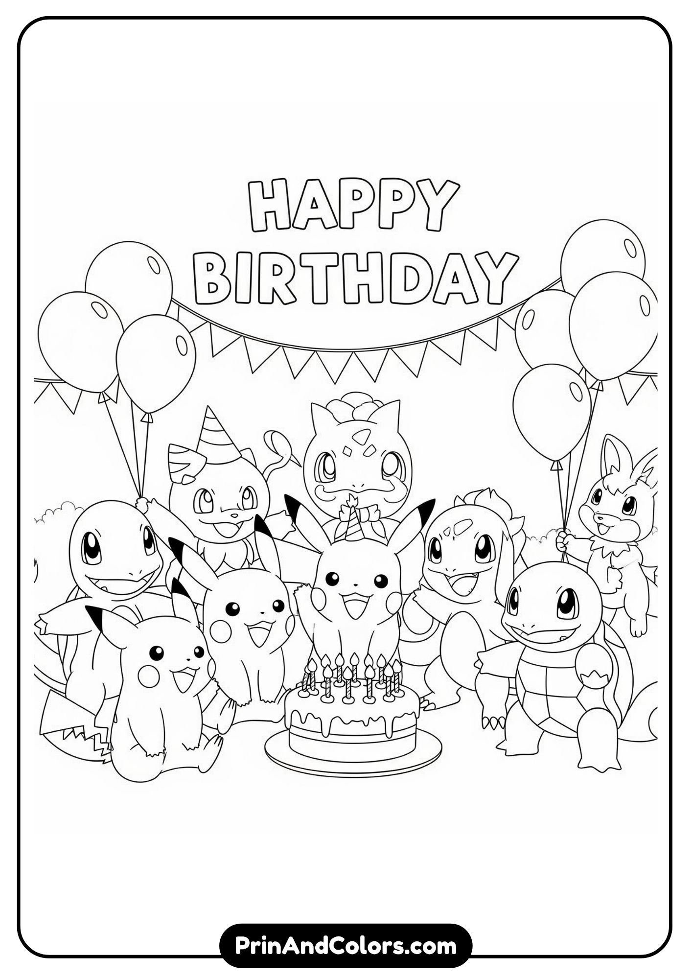 Happy Birthday Coloring Pages – Free Printable Fun for All Ages