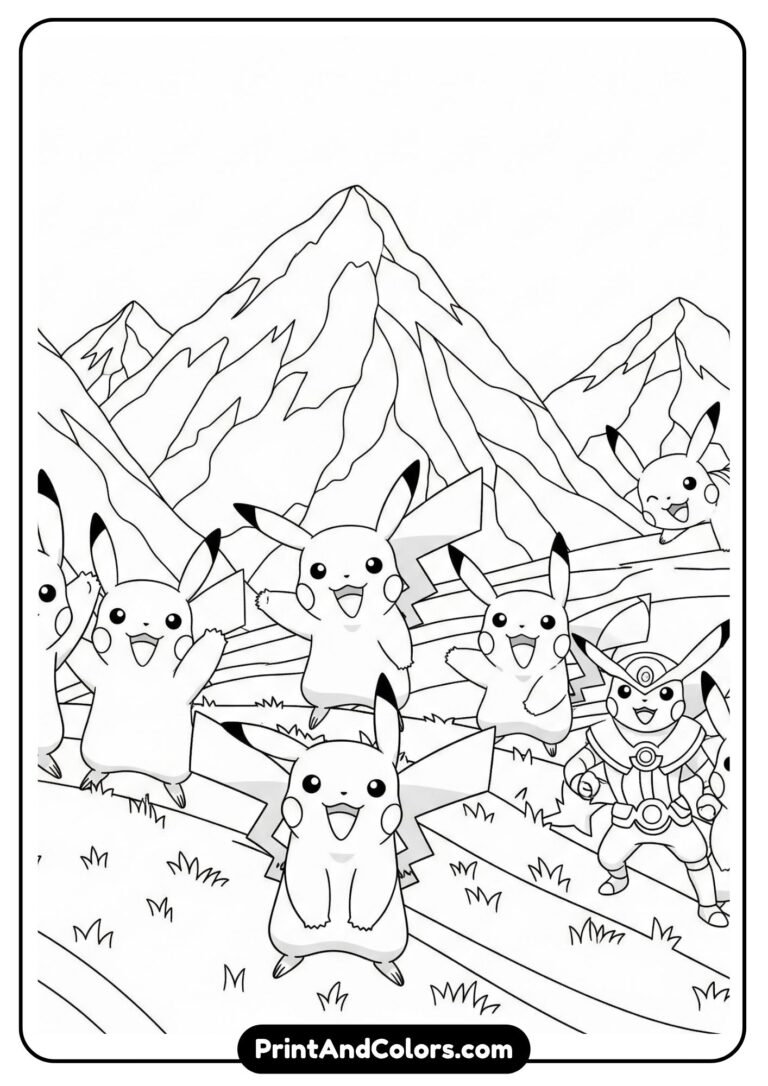 Free Pokémon Coloring Pages – Print & Color Your Favorites